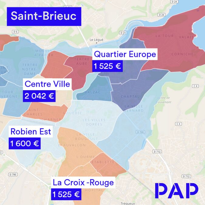 Saint-Brieuc : les quartiers les plus prisés en 2025 | PAP