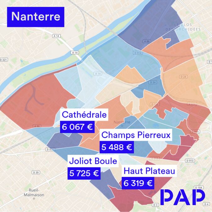 Nanterre : les prix immobiliers baissent de 6,9 % en 2025 | PAP
