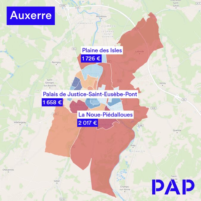 Auxerre : les quartiers où acheter (ou vendre) au meilleur prix en 2025 ...